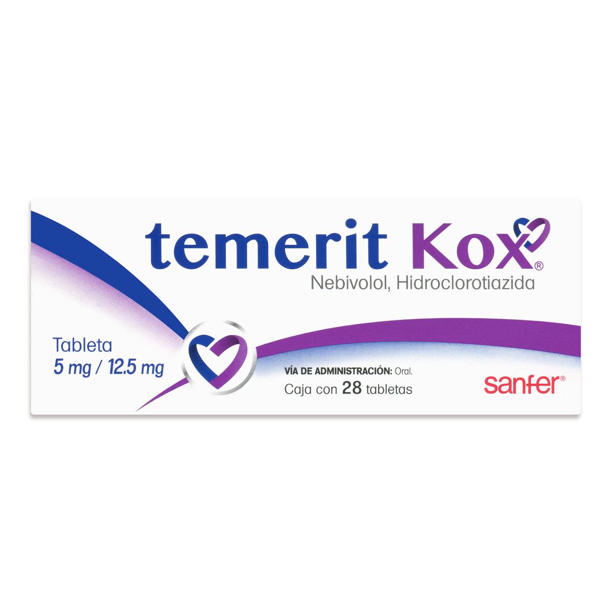 TEMERIT KOX 5 MG/12.5MG 28 TAB