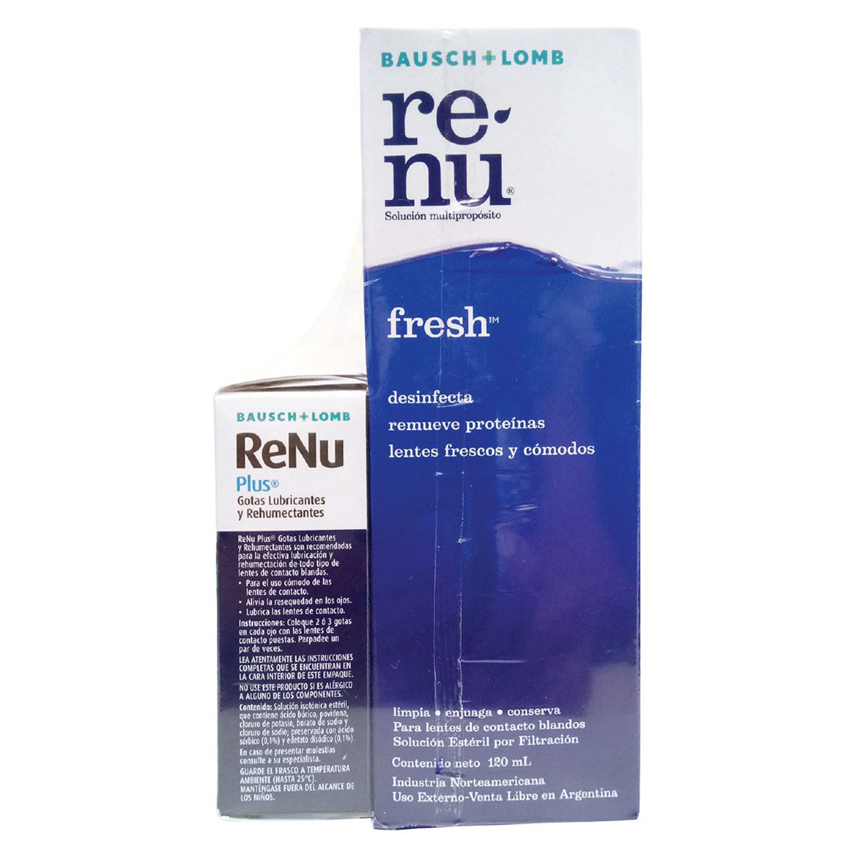 Solución Renu Fresh Pack Emplayado 120ml