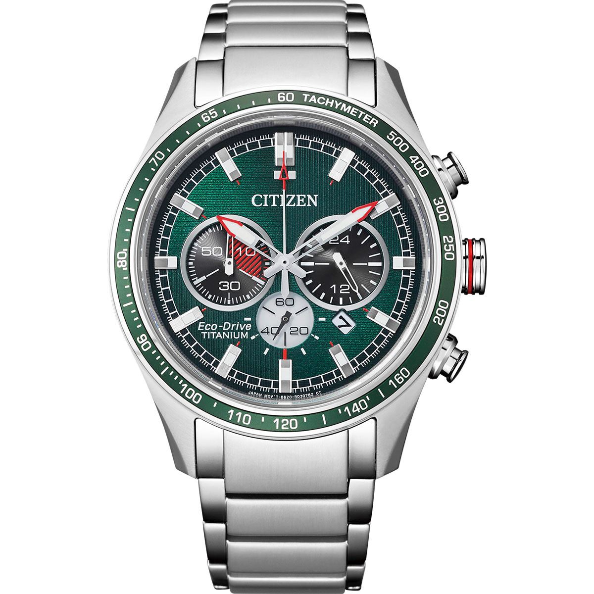 Reloj Citizen Chrono súper titanio Eco Drive 61550 caballero