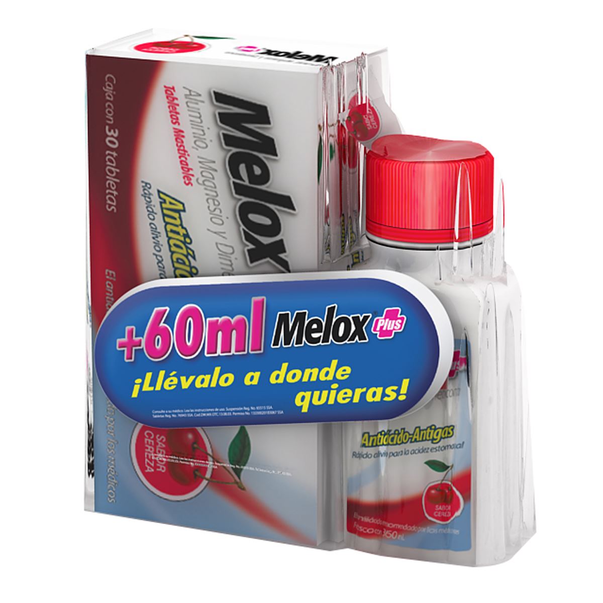 Melox Tabs 50+Susp 60ml S/Cereza