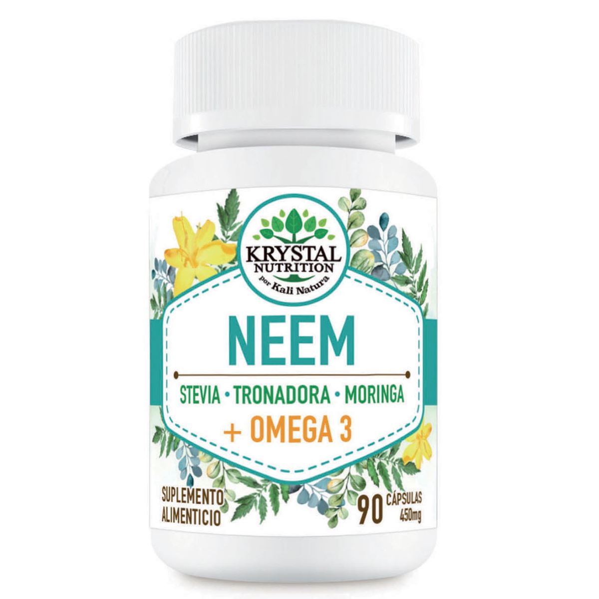 Neem + Stevia + Tronadora + Moringa + Omega 3