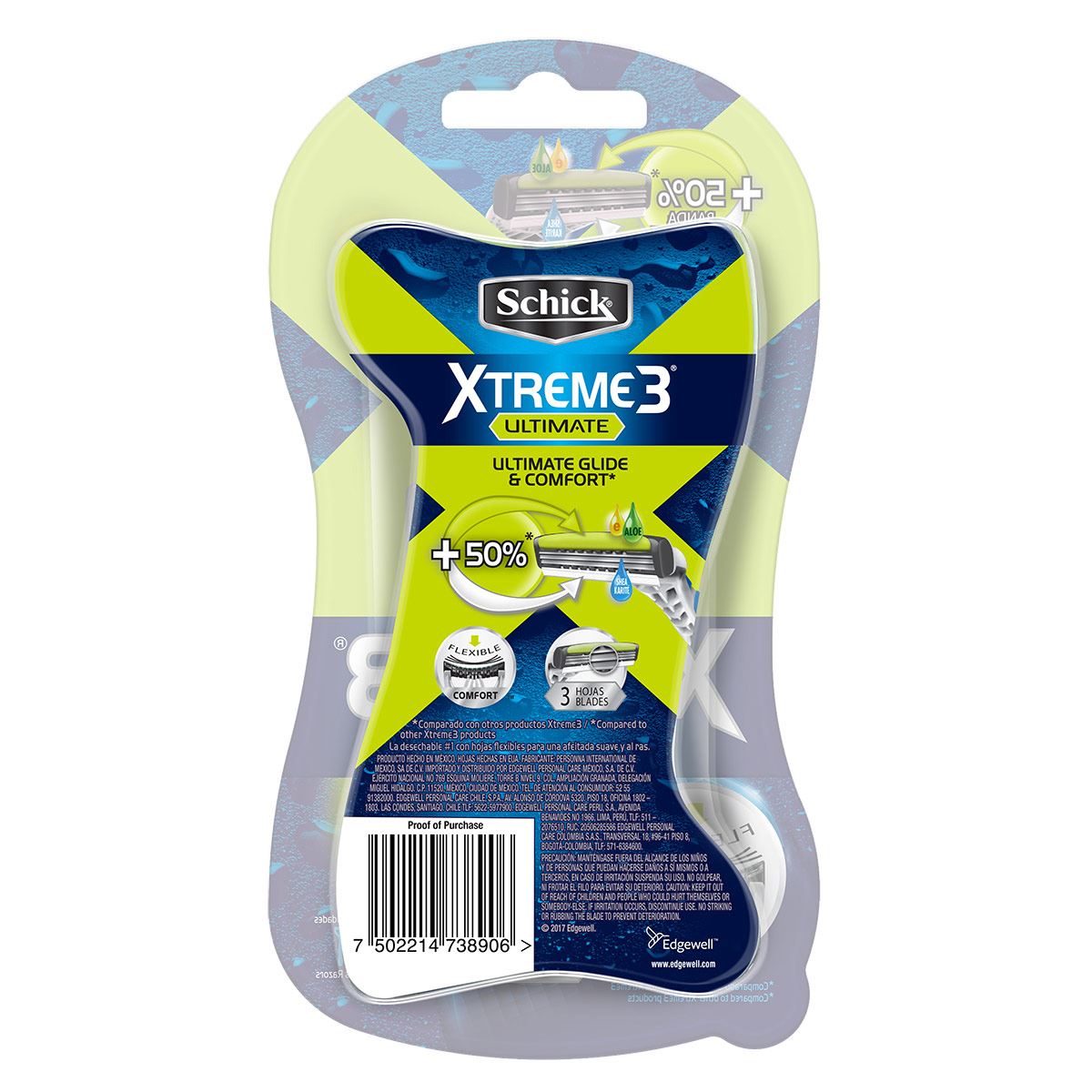 Rastrillos Schick Xtreme 3 Ultimate desechable 4 piezas
