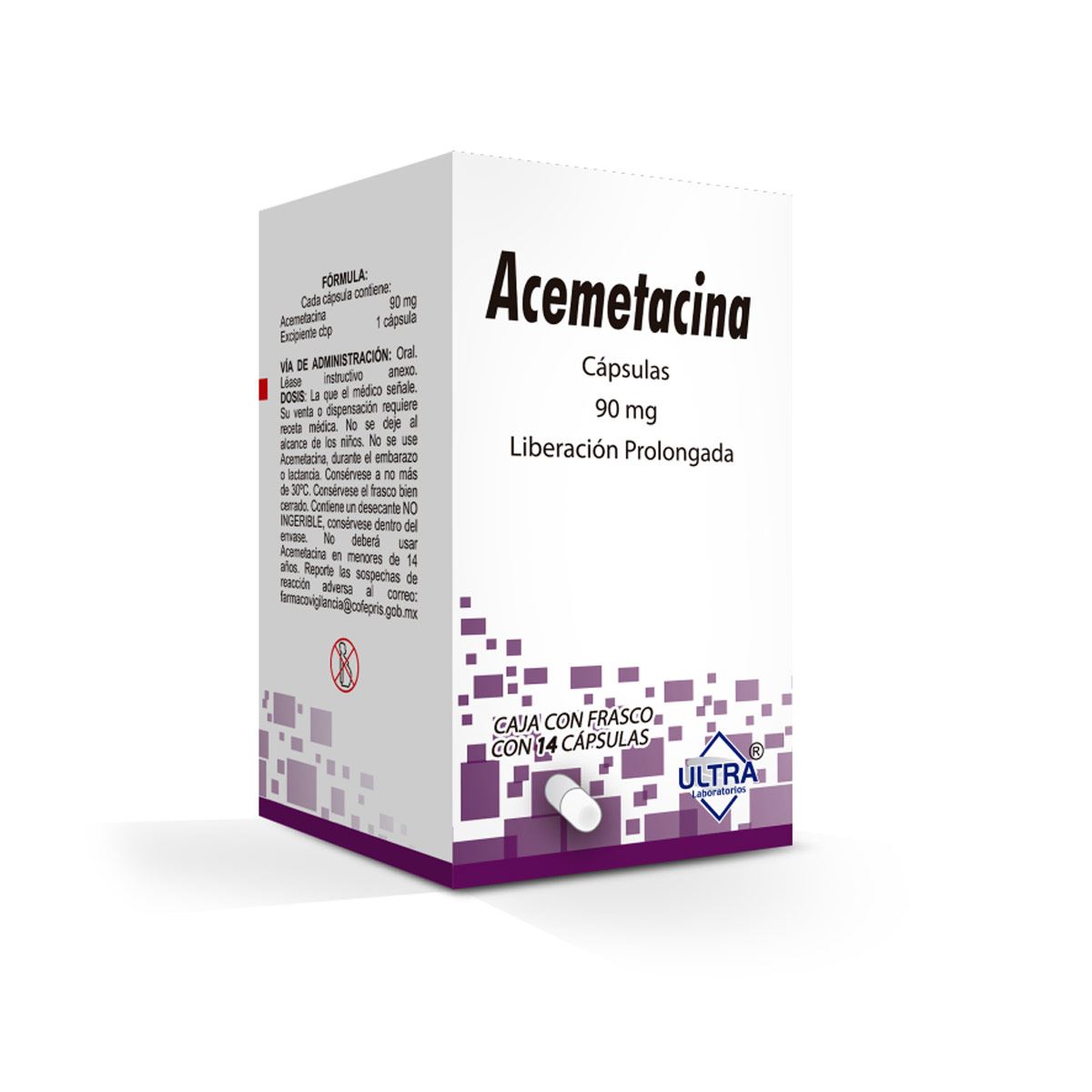 ACEMETACINA 90 MG 14 CAPS ULTR LGEN