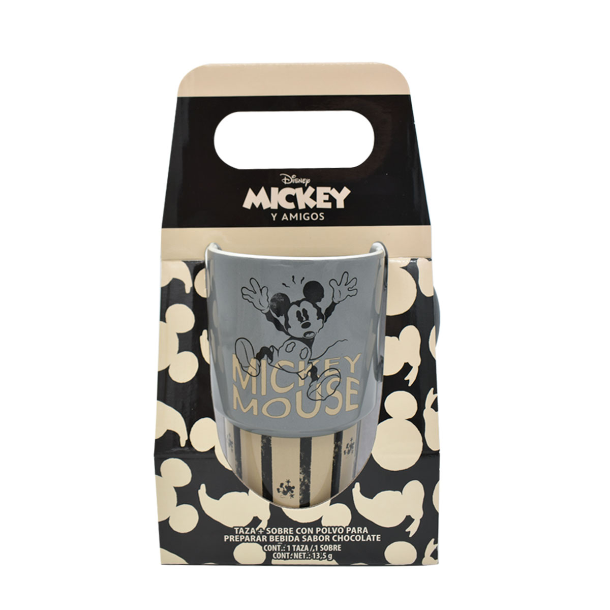 Taza Alta en Cerámica Disney Mickey + Sobre Polvo Sabor Chocolate Galería DC