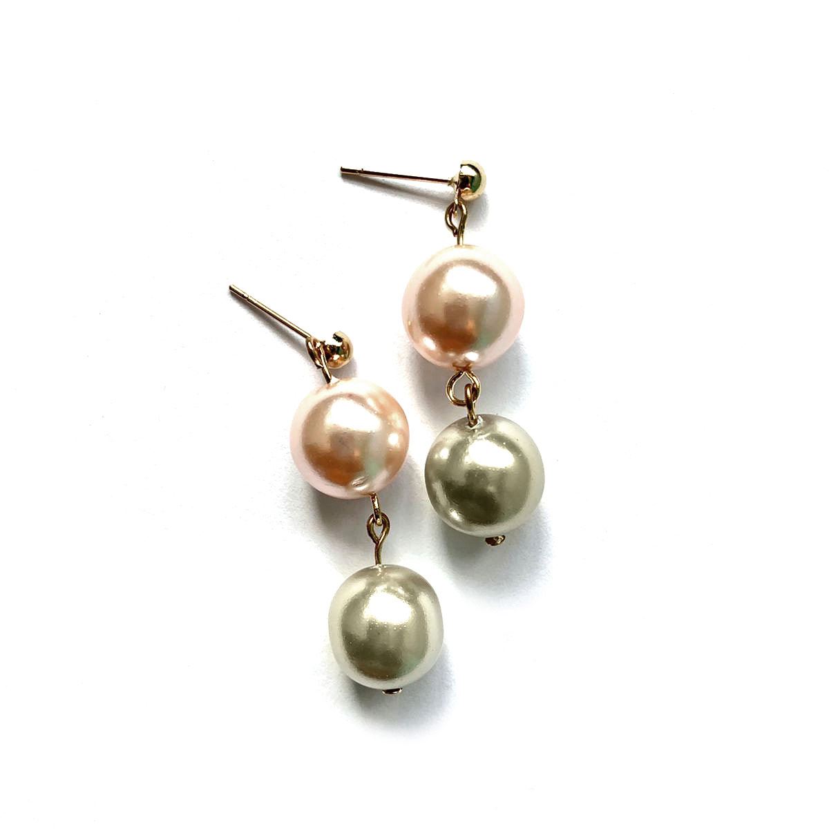 Arete Rocio rosa gris ACEMOR