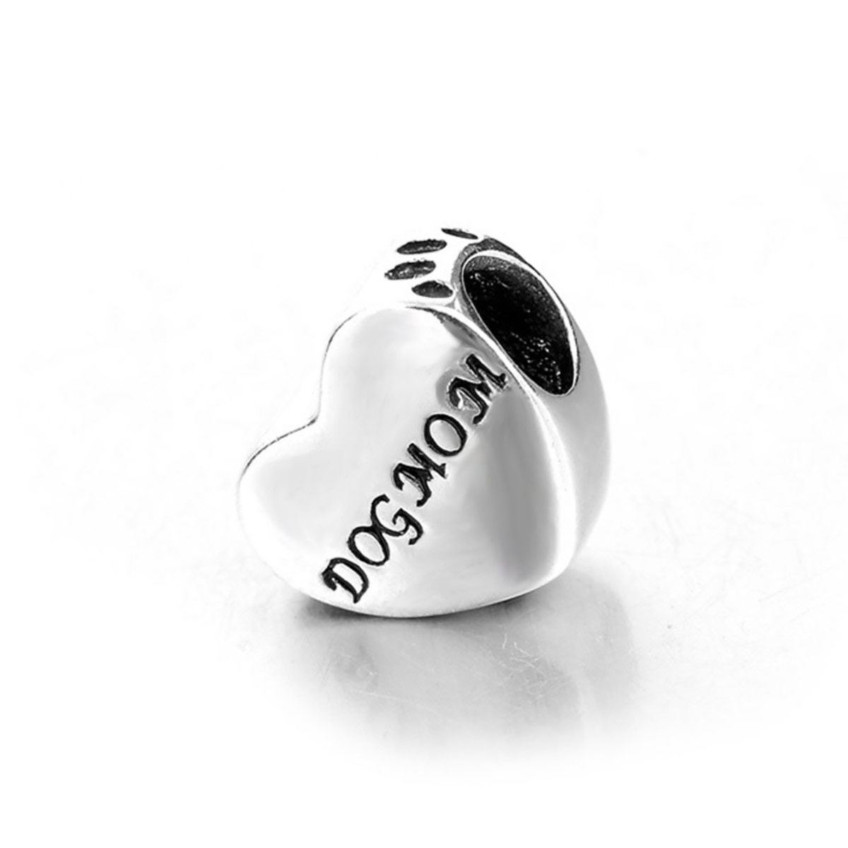 Charm Plata Huellas Perro