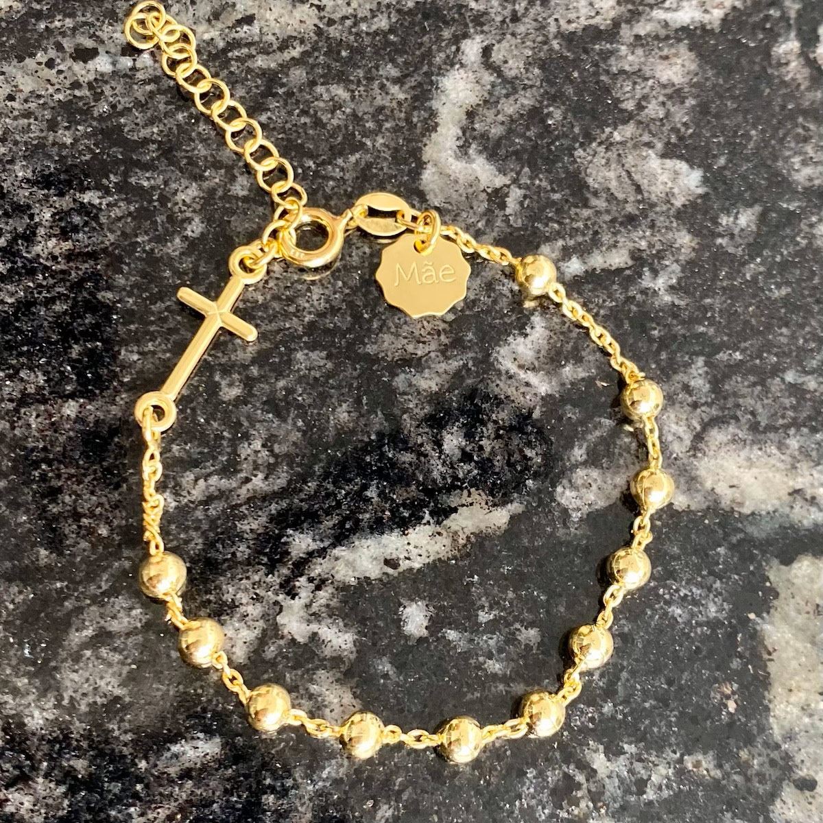 Pulsera decenario dorada