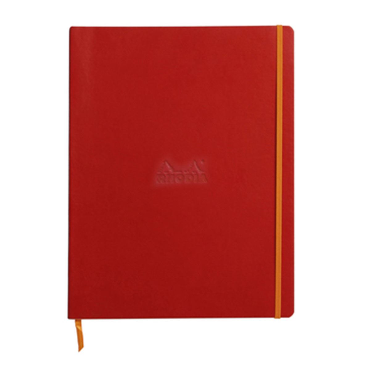 Libreta Rhodia A4 Pasta Suave Rayas Color Rojo