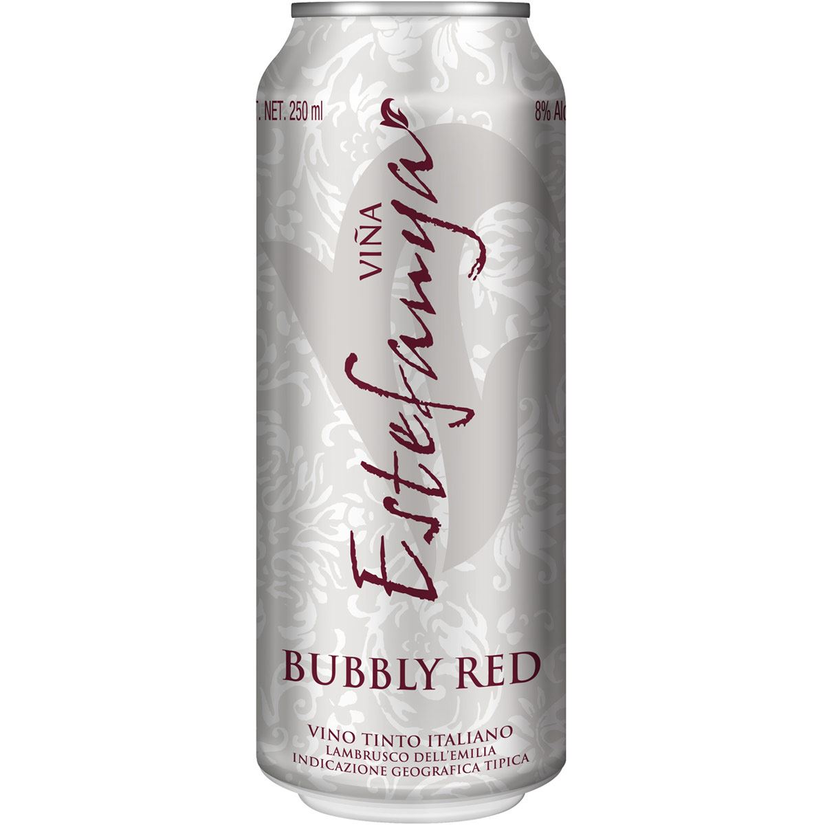 Vino Tinto Estefanya Bubbly Red Lata 250 ml