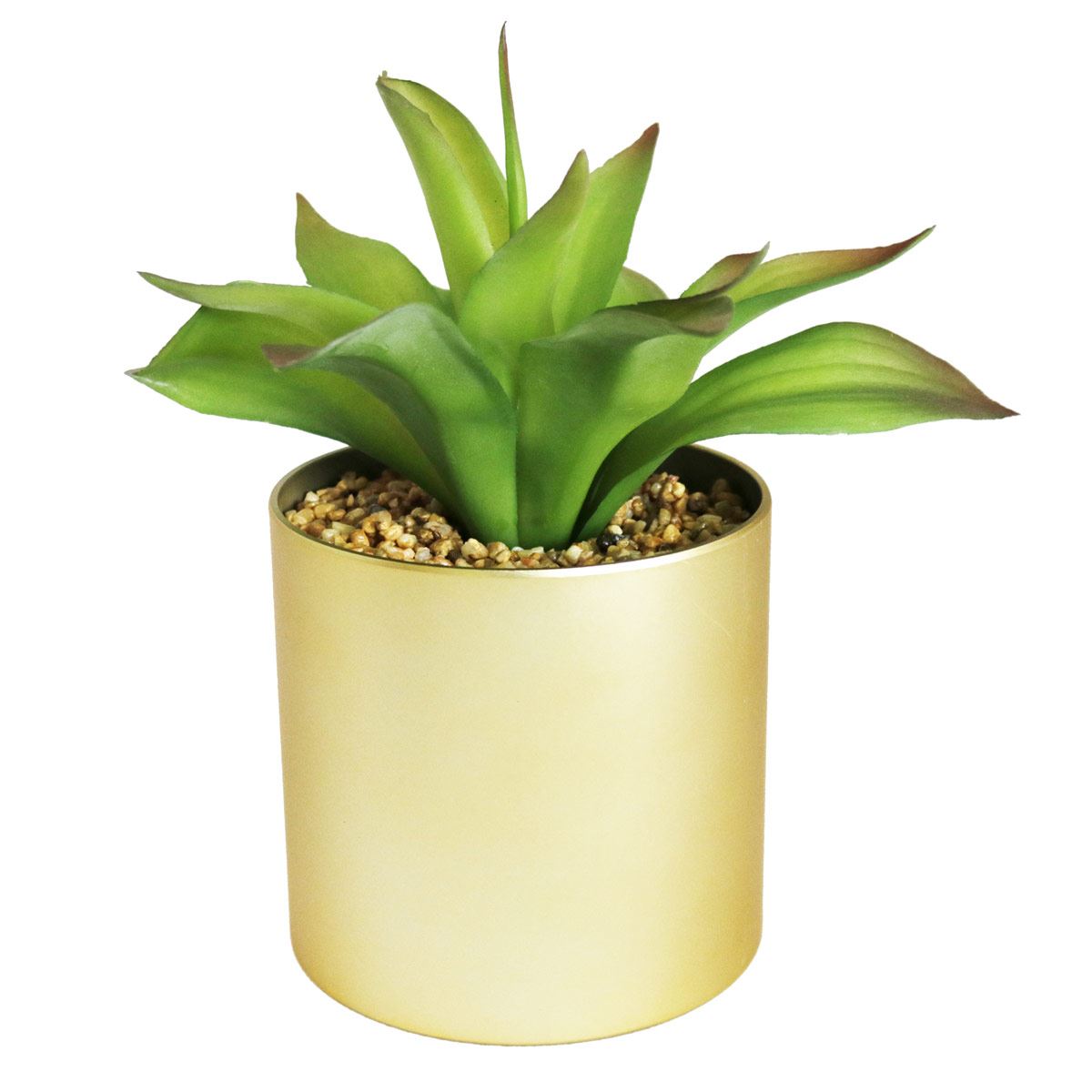 Maceta dorada Home Nature agave