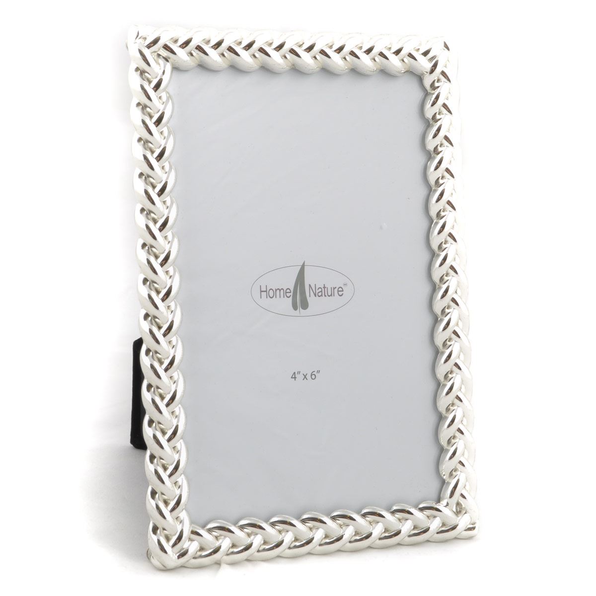 Portarretrato de metal marco color plata brillante 5*7