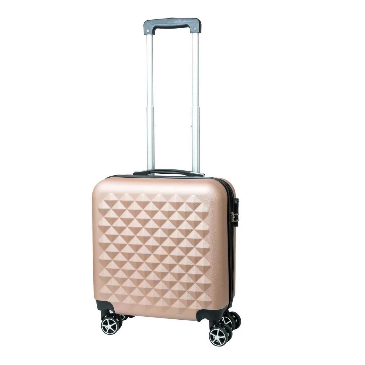 Maleta con EUROTRAVEL 00 ,16", ABS, 4 ruedas, color ROSE GOLD ...