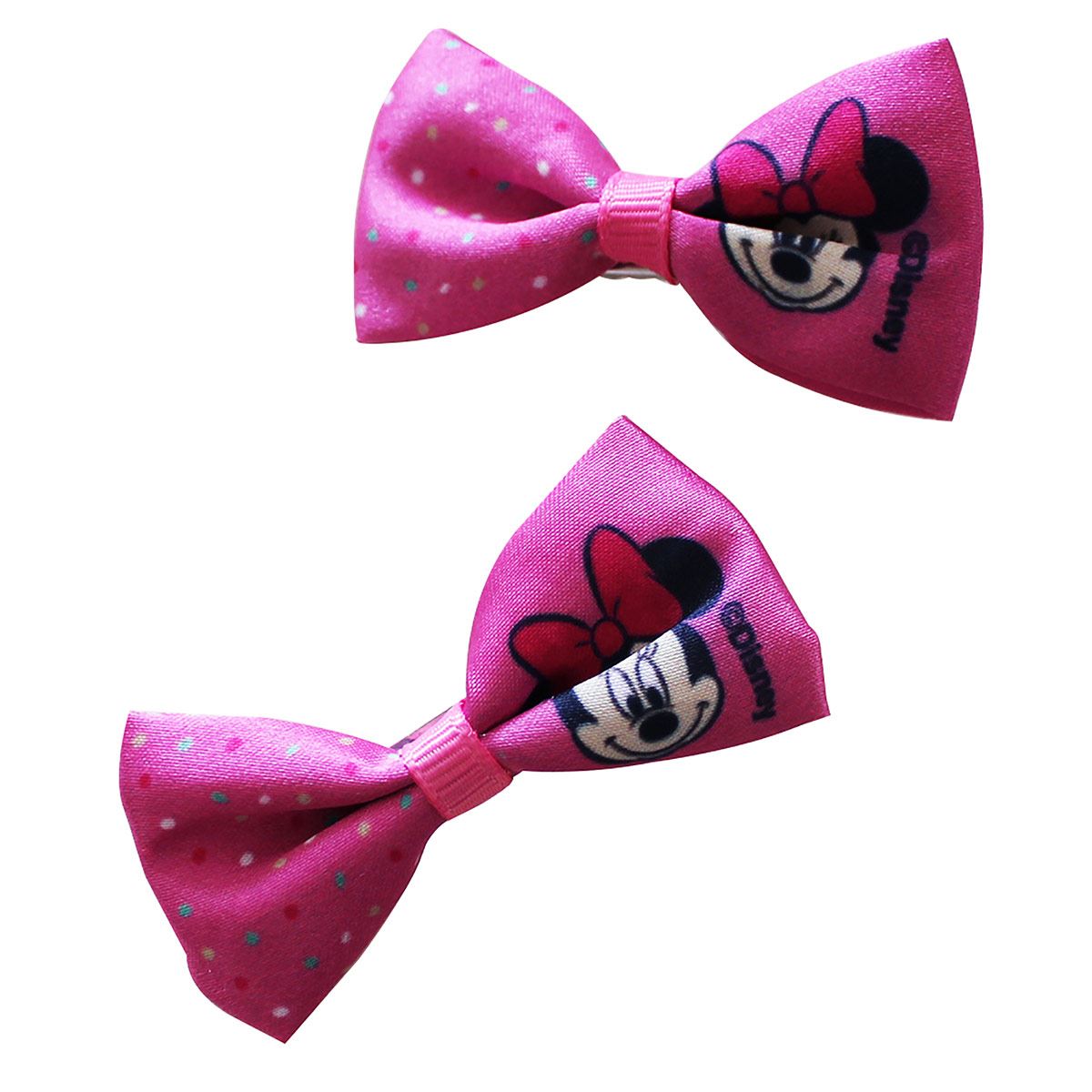 Set Minnie Dos De Disney 2 Moños Para Cabello
