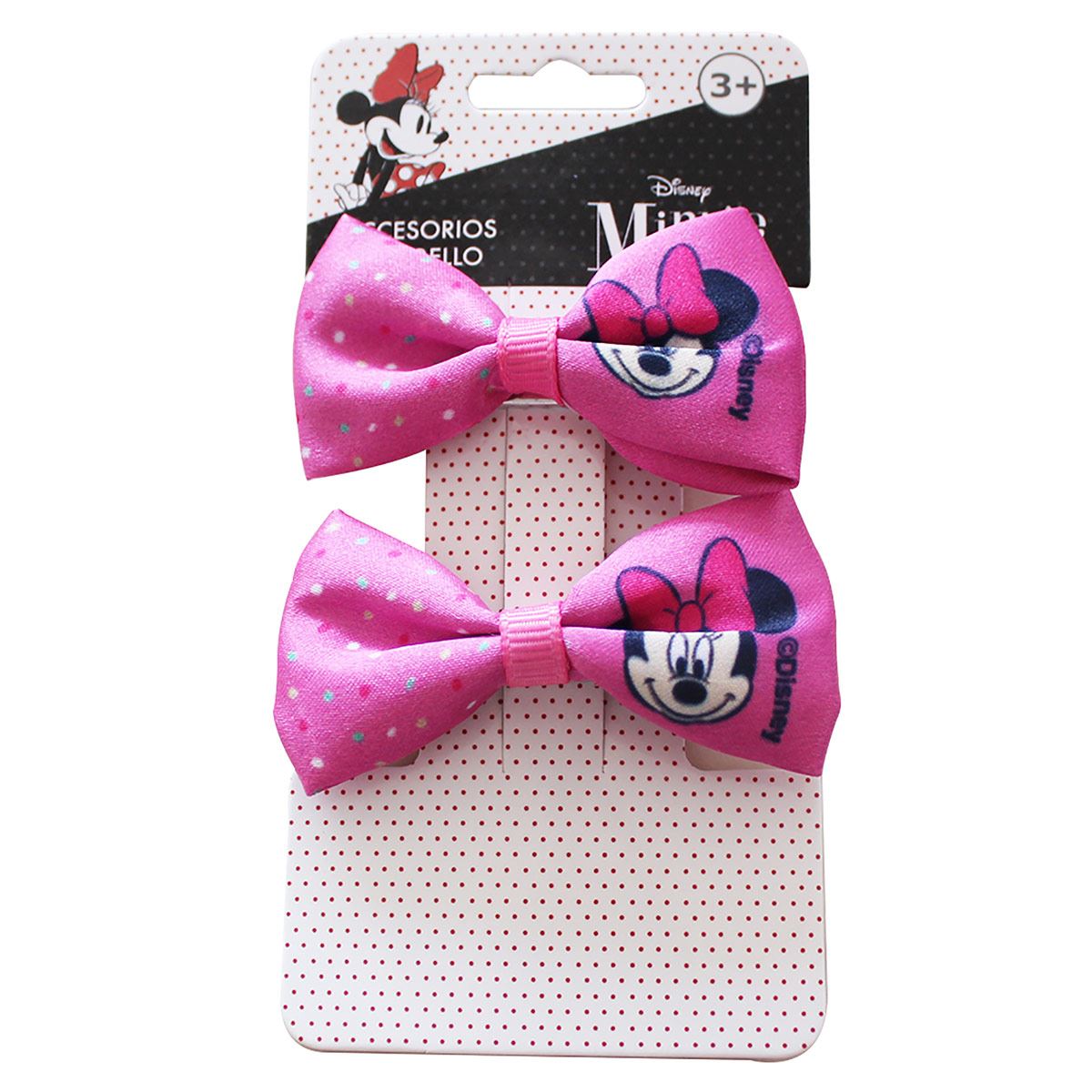 Set Minnie Dos De Disney 2 Moños Para Cabello