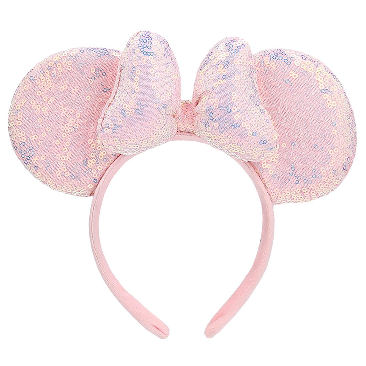 OREJAS MINNIE DE TERCIOPELO CON MOÑO OR24