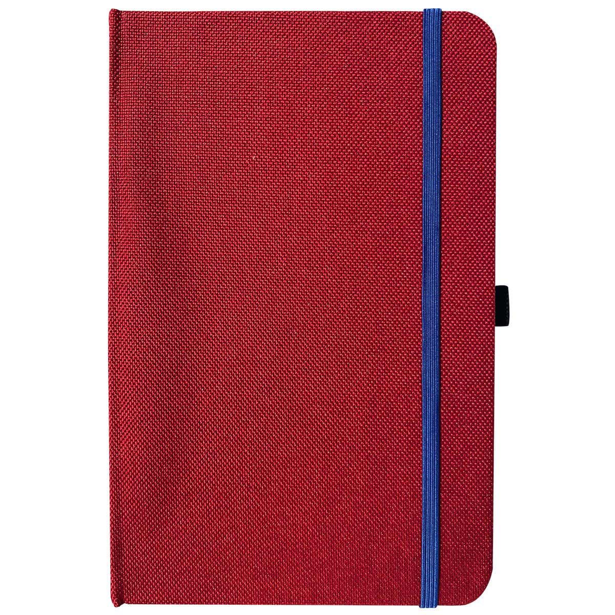 Libreta Esquela Acabado Tela Color Rojo CBI