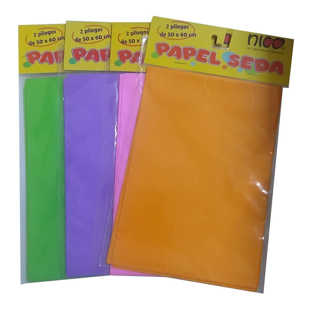 Papel Seda 2 Pliegos SOlidos