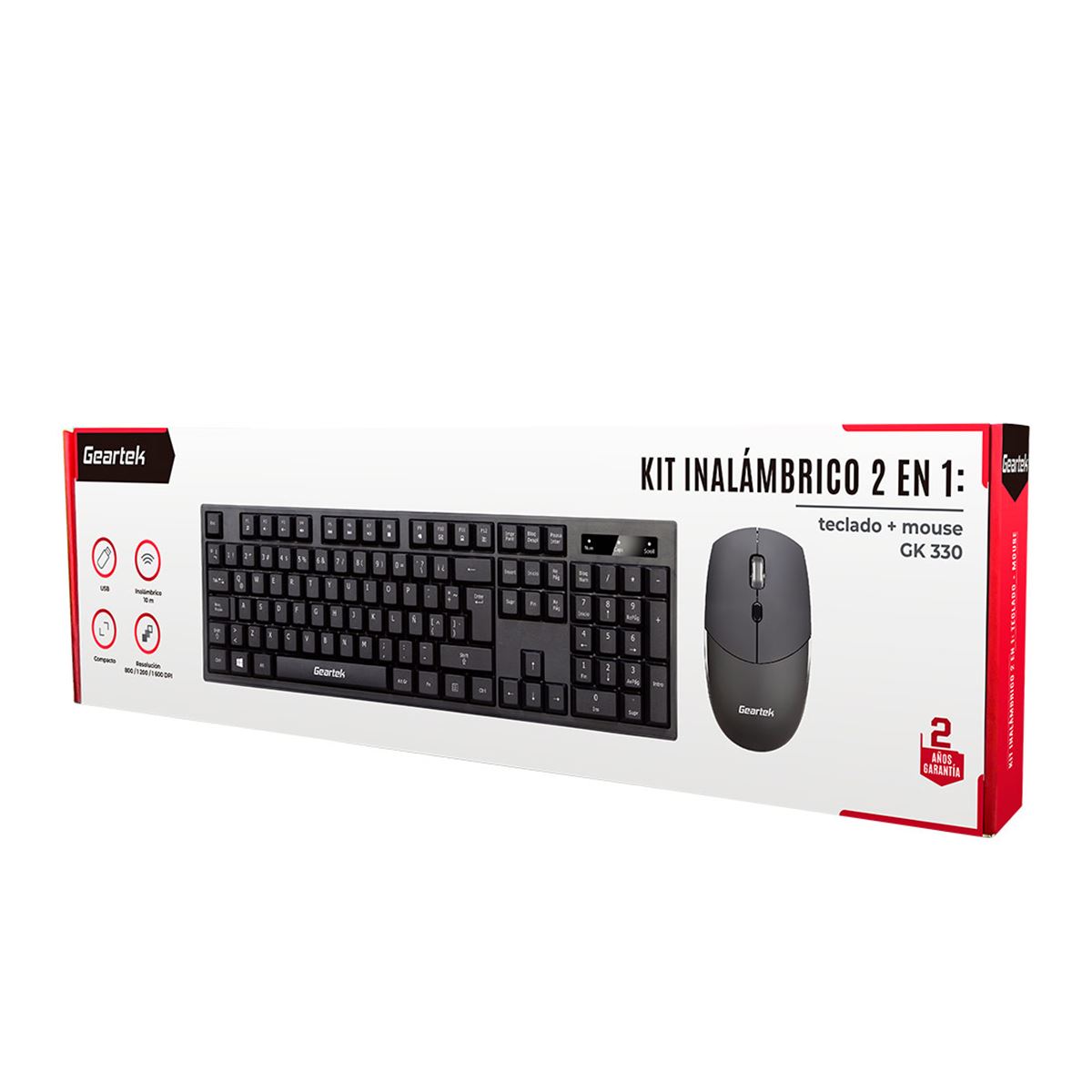 Kit Geartek Teclado+Mouse Inalambrico