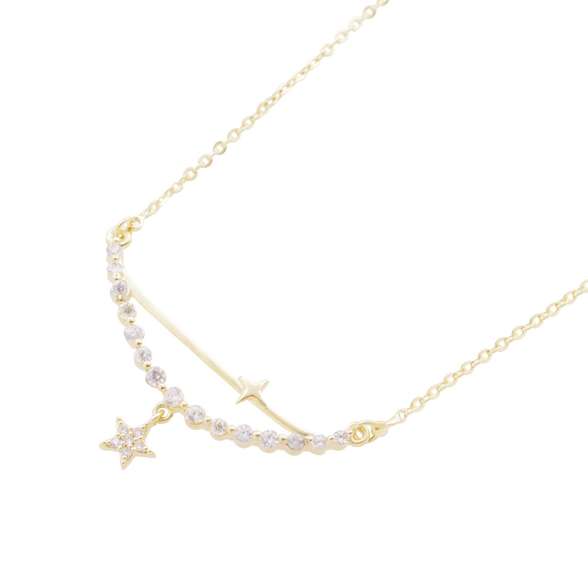 Collar con Dije de Estrella y Zirconias Chapa de Oro Unlimited by Ob