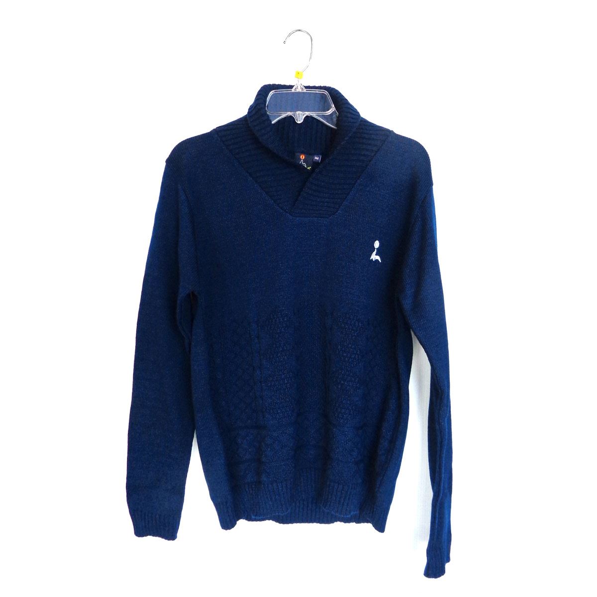 Suéter Cerrado Cuello Cruz Pizarra