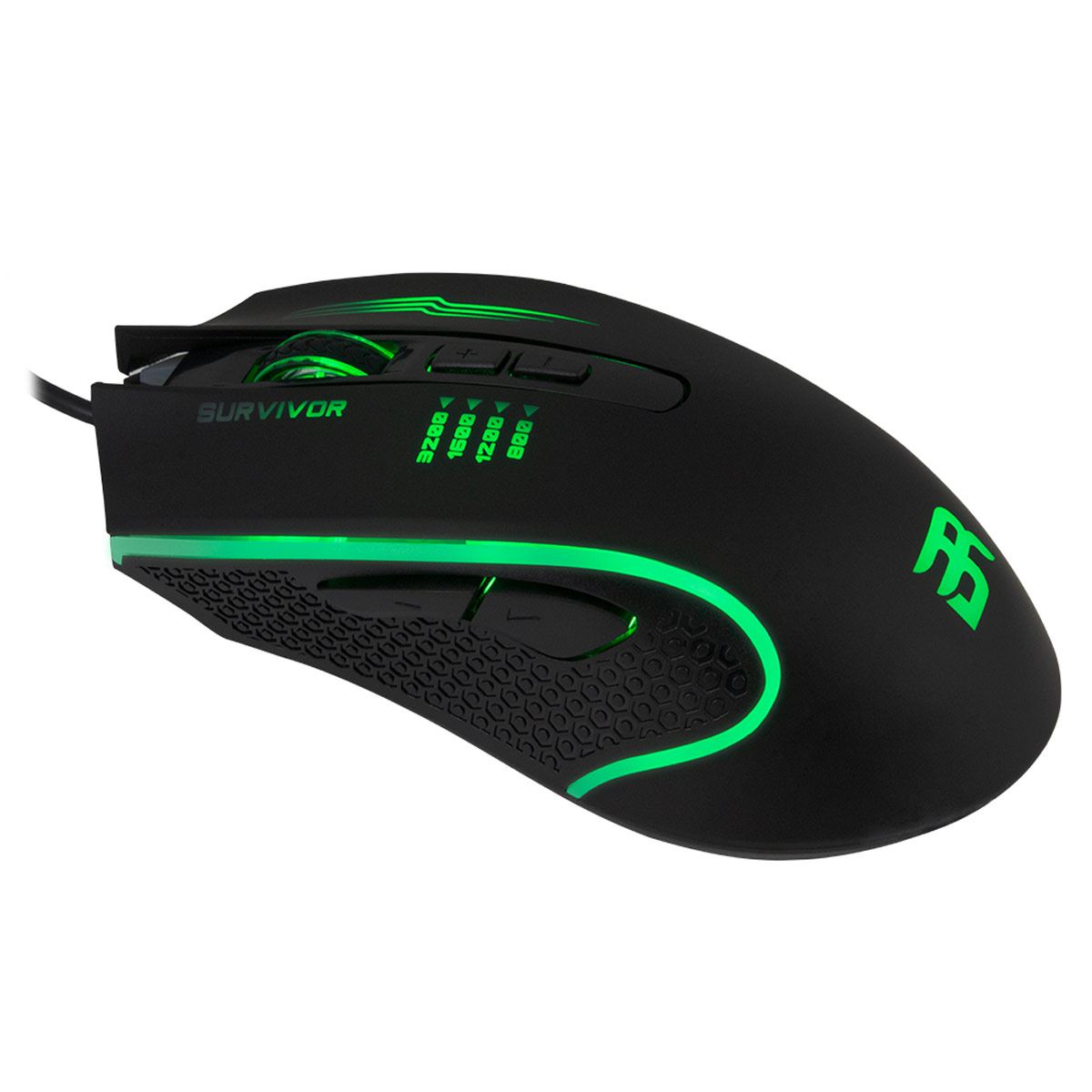Mouse Gamer Survivor GM320 LED Negro