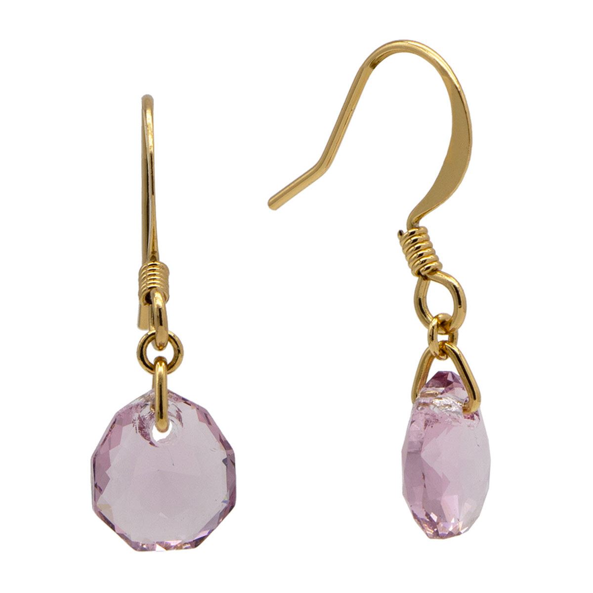Aretes Light Amethyst corte Majestic Adrianne Picard Crystals