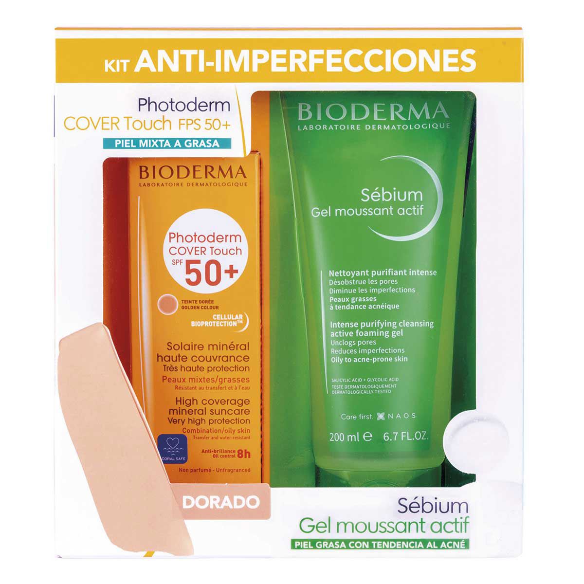 Bioderma KIT Anti Imperfecciones Sébium Gel Actif, 200ml + Photoderm ...