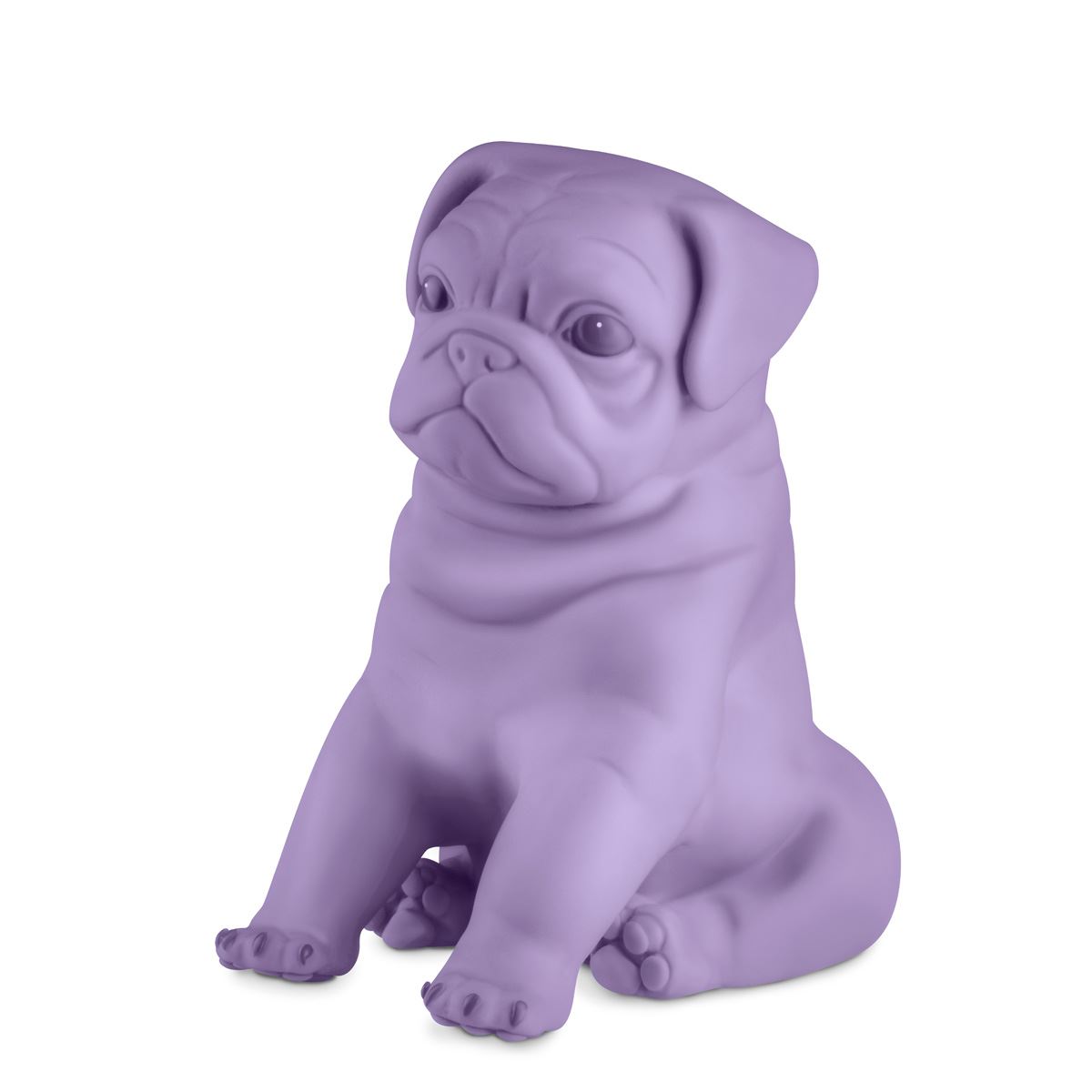 Alcancía de PVC perro morado