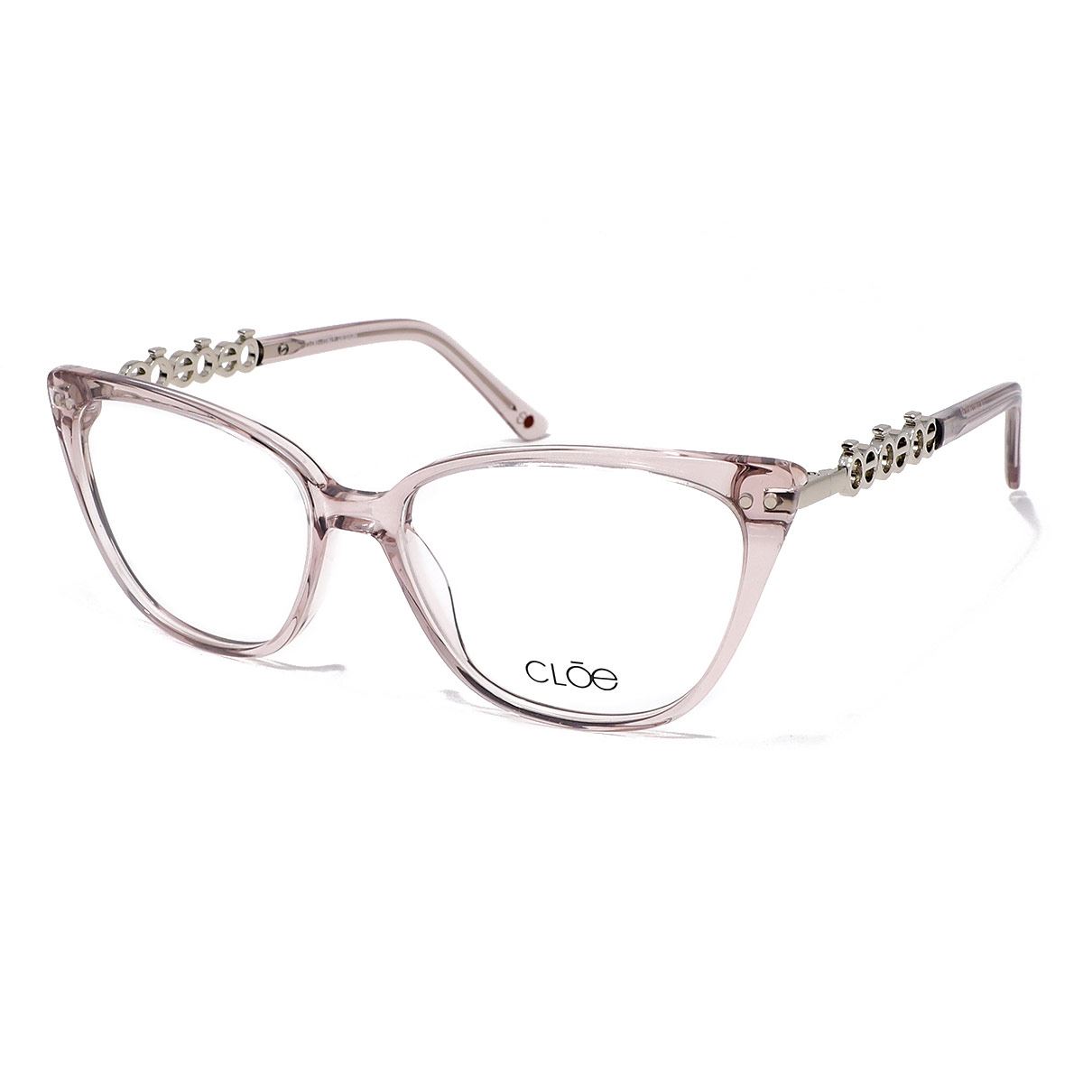 Armazón Oftálmico Cloe Color Rosa Con Clip Polarizado Para Mujer