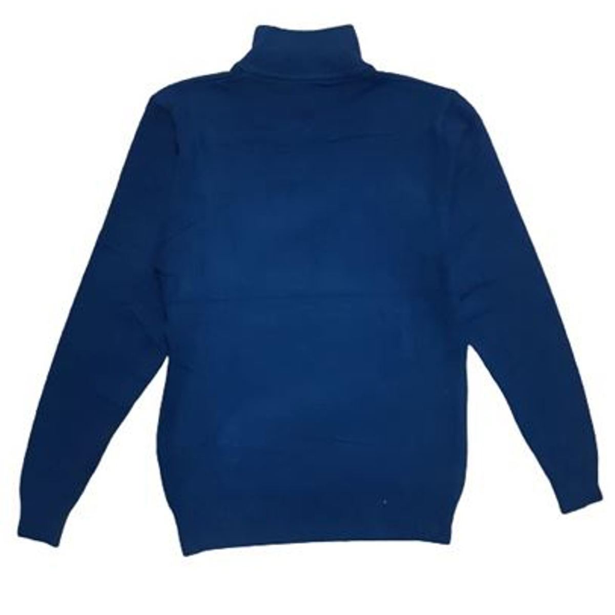 Suéter U Sport azul con cierre medio EG para hombre