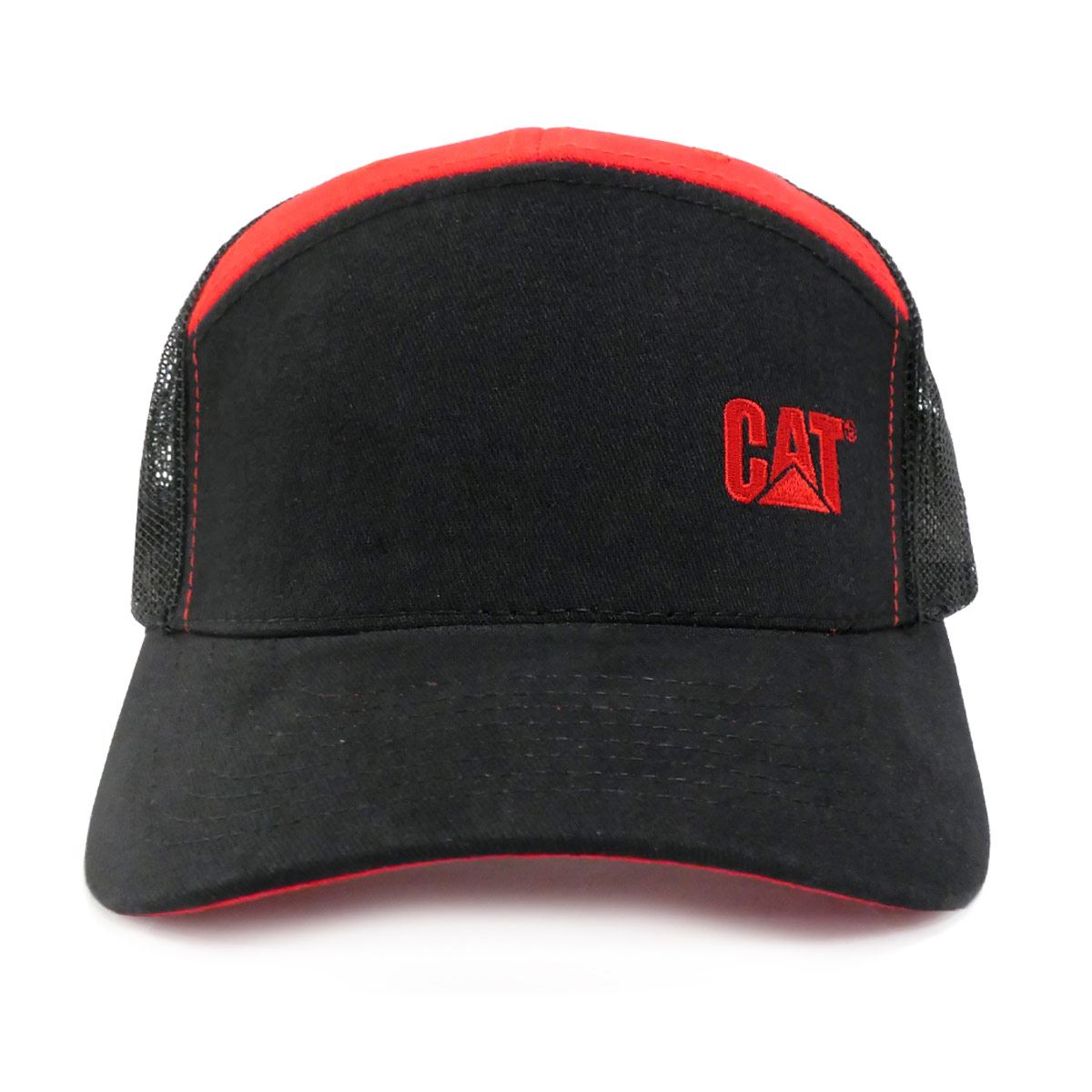 Gorra Cat negra con rojo para hombre