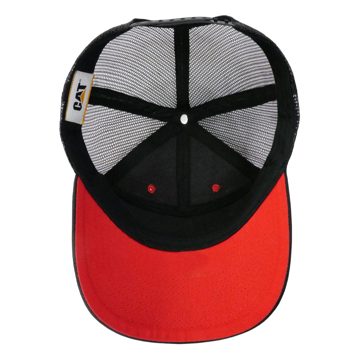 Gorra Cat negra con rojo para hombre