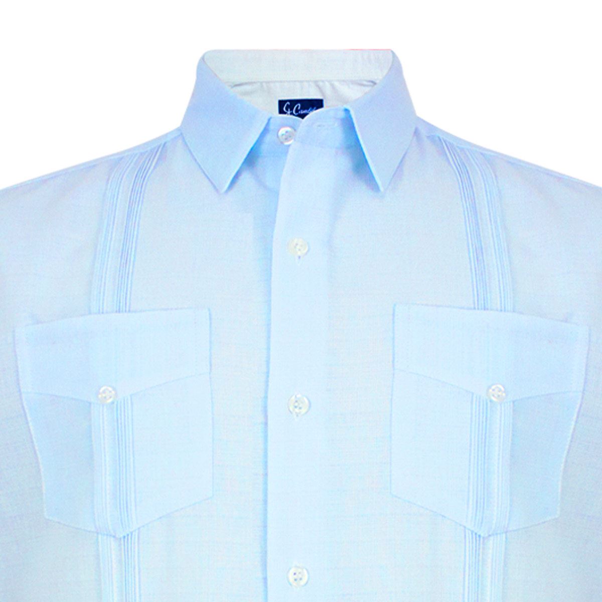 Camisa para caballero Gcandila Mc 5101 talla grande color azul cielo