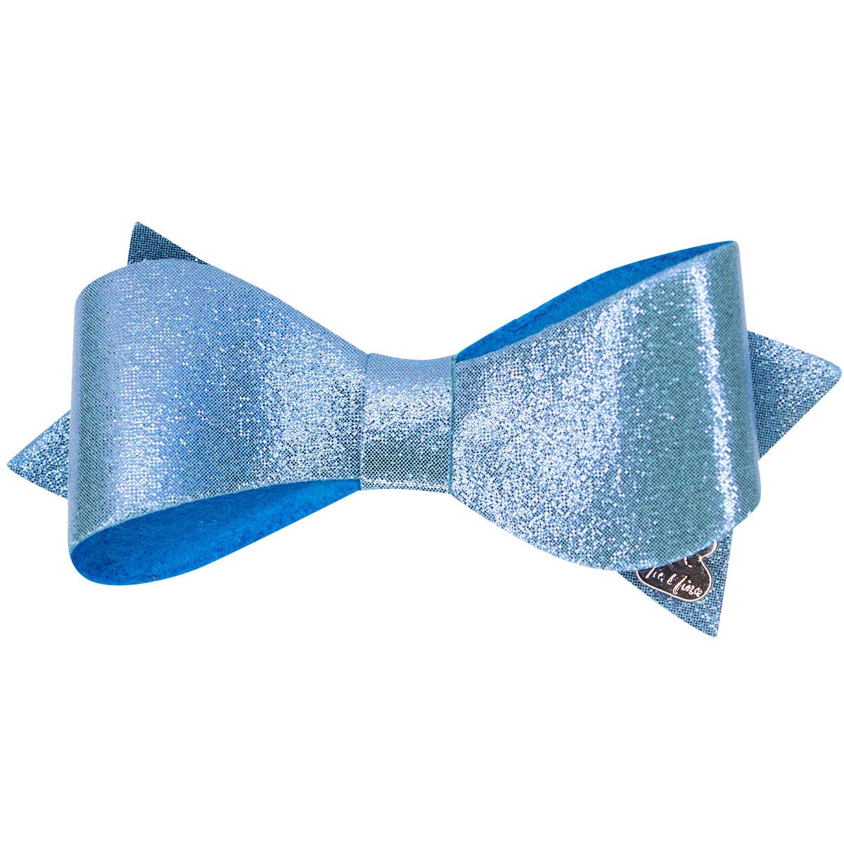 Moño De Vinil Azul