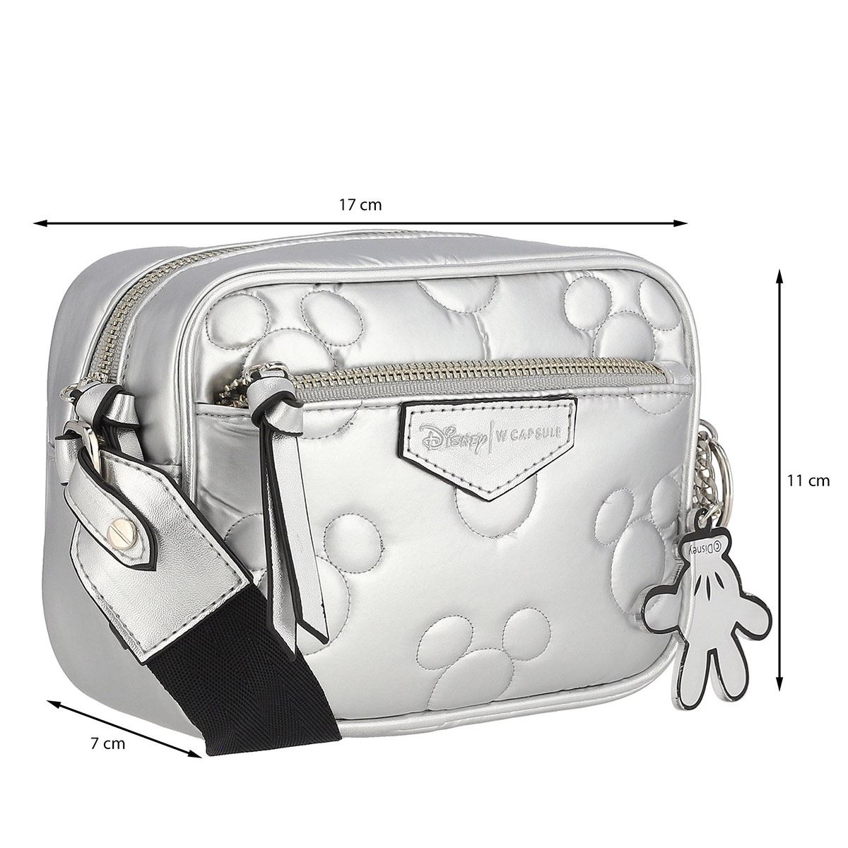 Bolsa W Capsule Disney 100 años Crossbody Color Plata Para Mujer