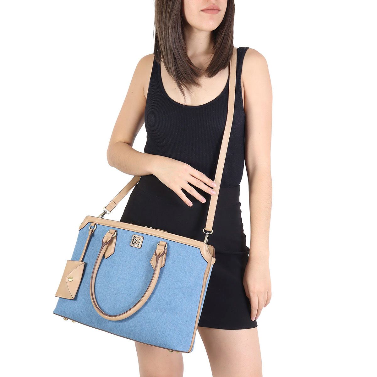 Bolso Porta Laptop color Azul para Mujer Cloe