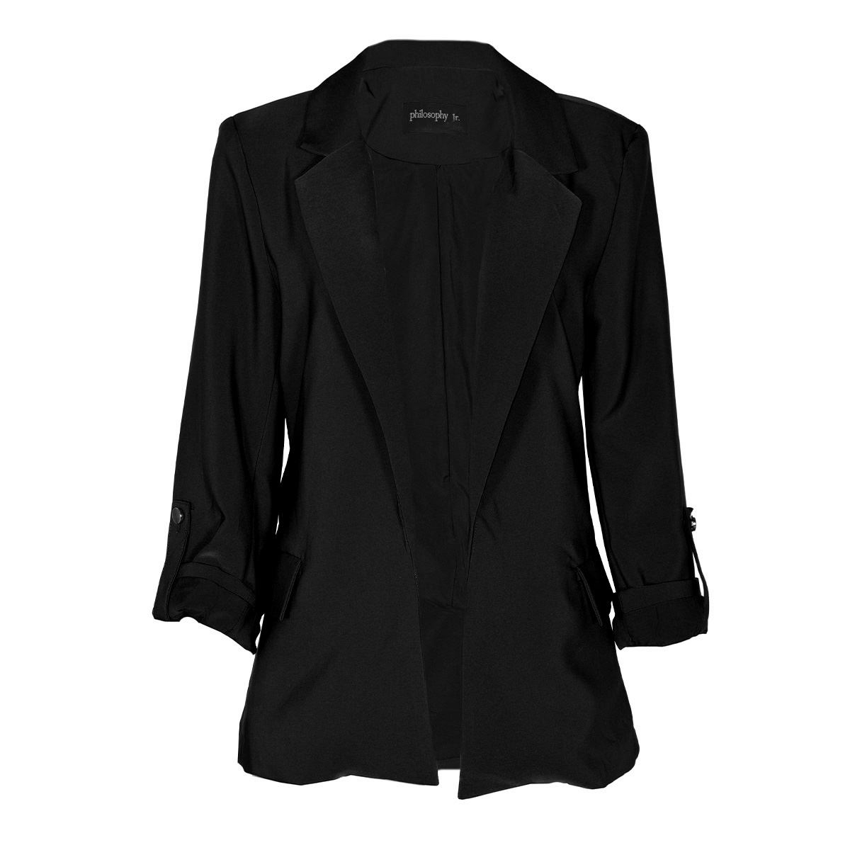 Saco liso con solapa para mujer Philosophy Talla Mediana