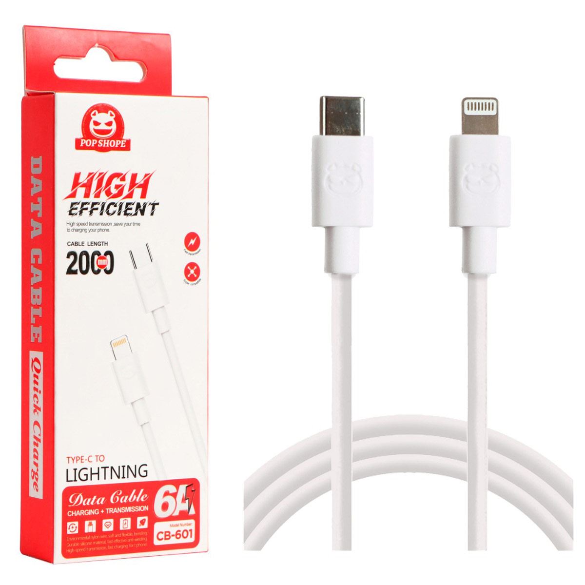 Cable tipo C a lightning alta eficiencia