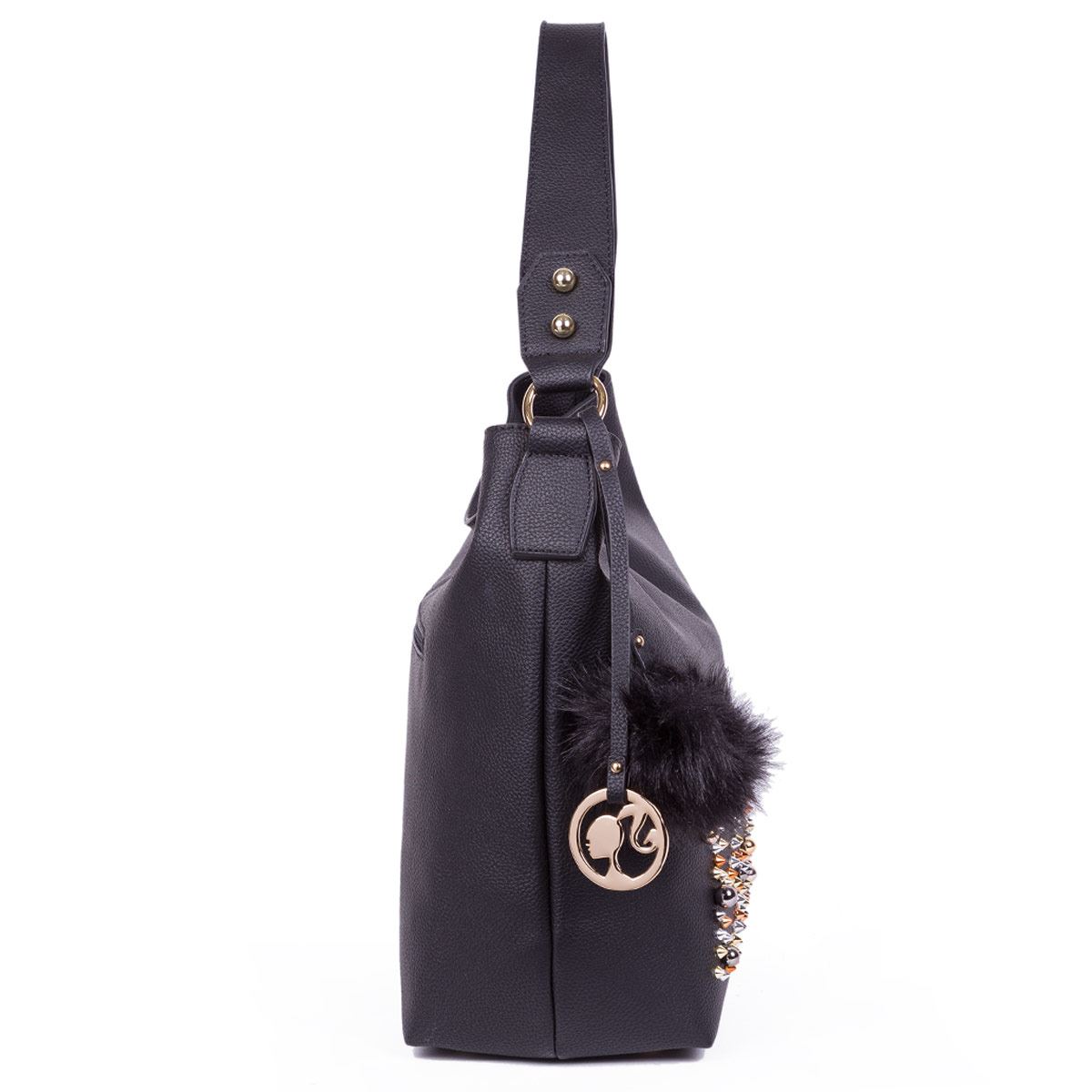 Bolso hobo Barbie negro