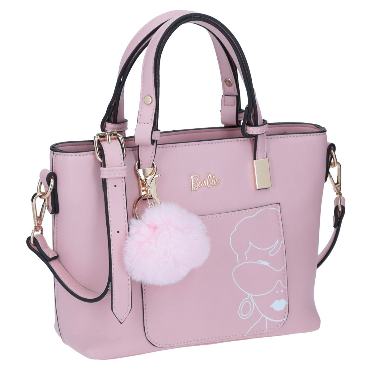Bolso satchel Barbie rosa