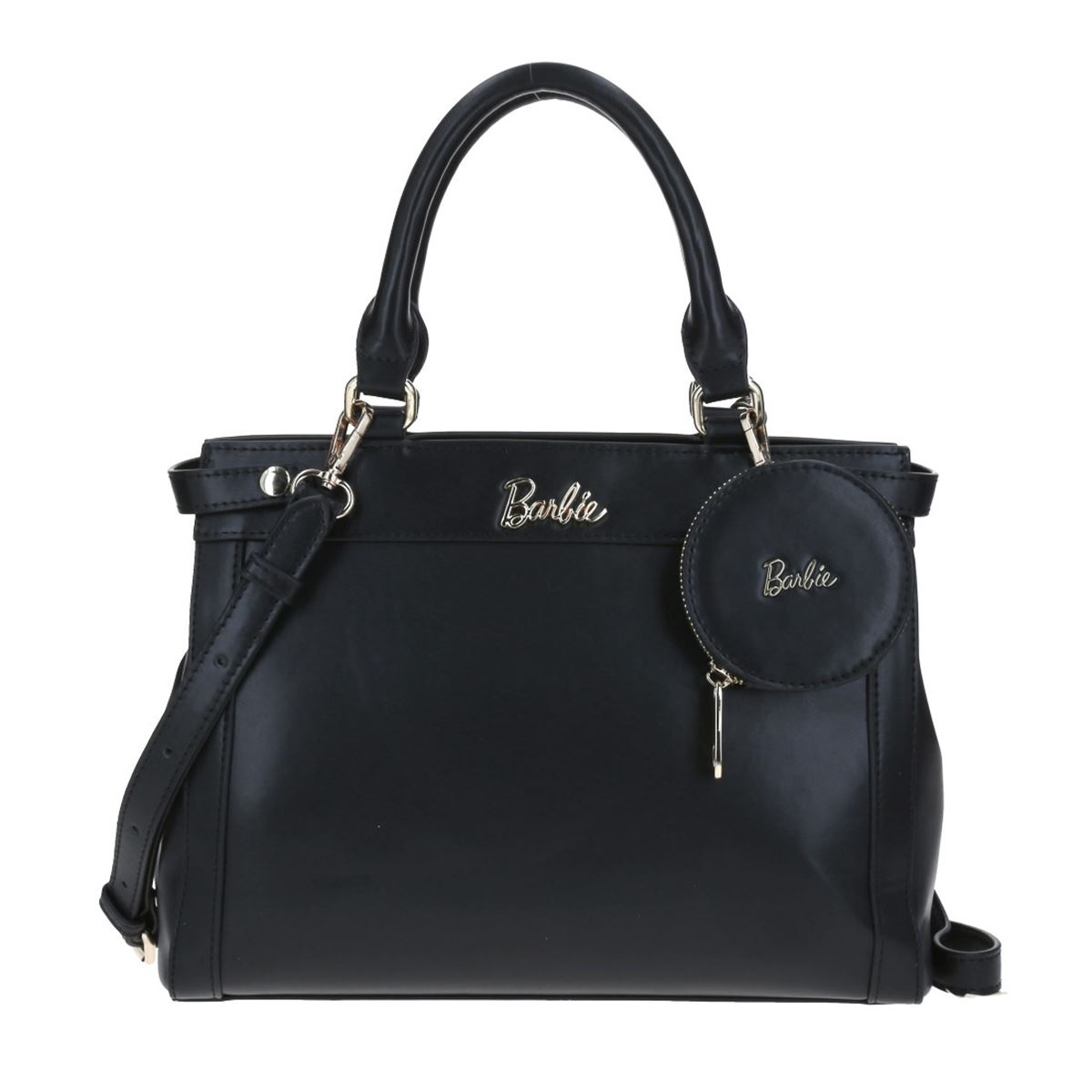 Bolso De Dama Barbie X Gorett Satchel Color Negro Modelo BR23072-3