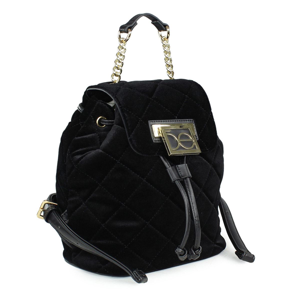 Bolso Cloe Back pack Negro Terciopelo
