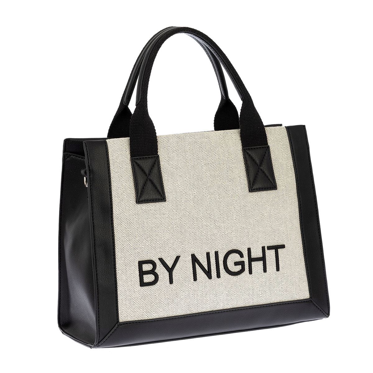 Bolsa Satchel Jennyfer negro/beige