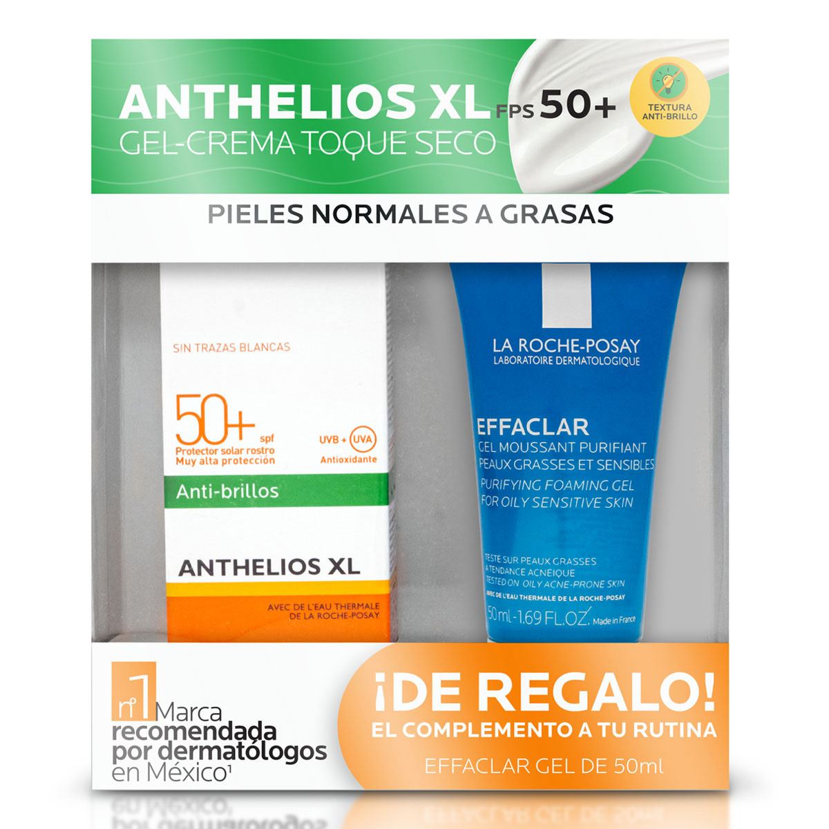 Kit de Protección Solar Para pieles Normales Grasas Anthelios XL Sin Color