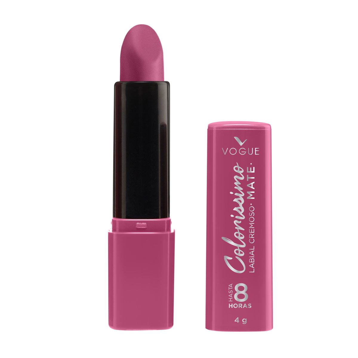 Labial en barra mate hidratante Colorissimo Vogue, Tono Rosa Amorosa