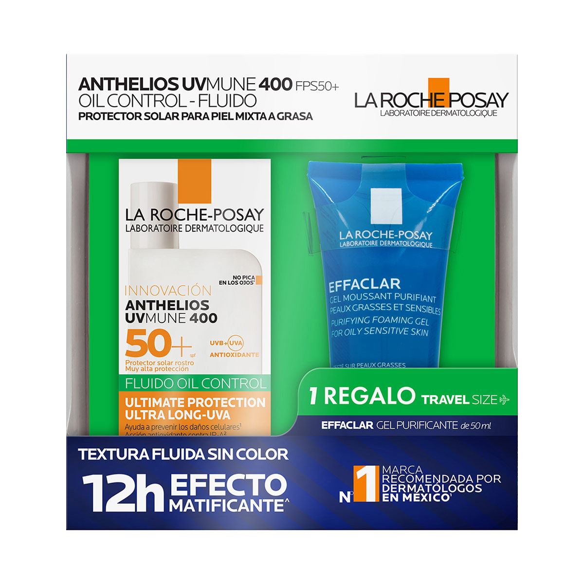Kit La Roche Posay Protector Solar Piel Mixta a Grasa Textura Fluida