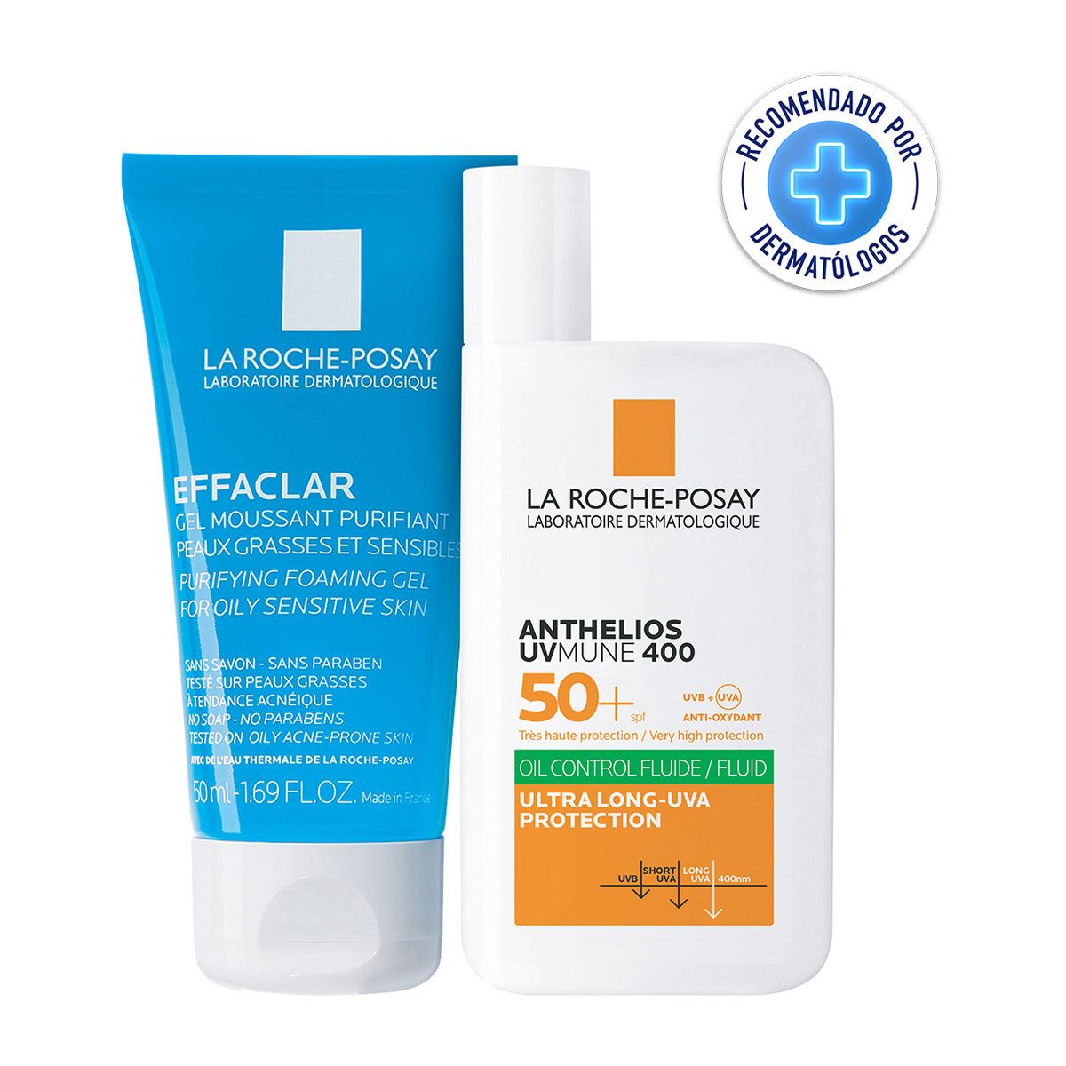 Kit La Roche Posay Protector Solar Piel Mixta a Grasa Textura Fluida