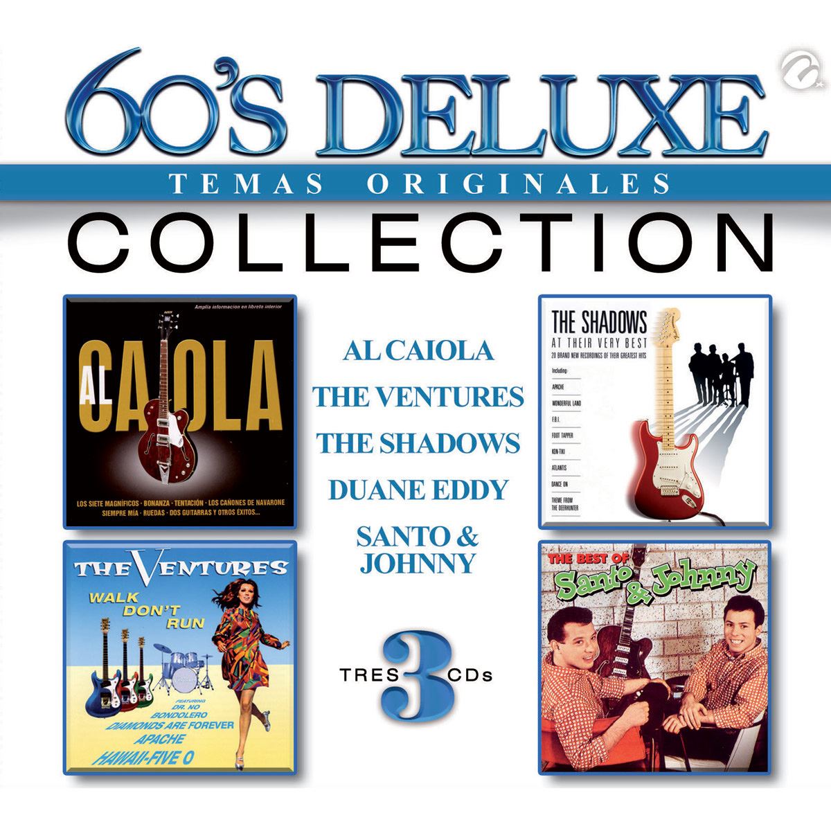 CD3 60's Deluxe Collection Al Caiola The Ventures The Shadows Santo & Johnny Duane Eddy