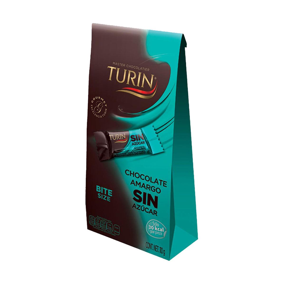 Bolsa de Chocolate Amargo sin Azúcar Turín 110g