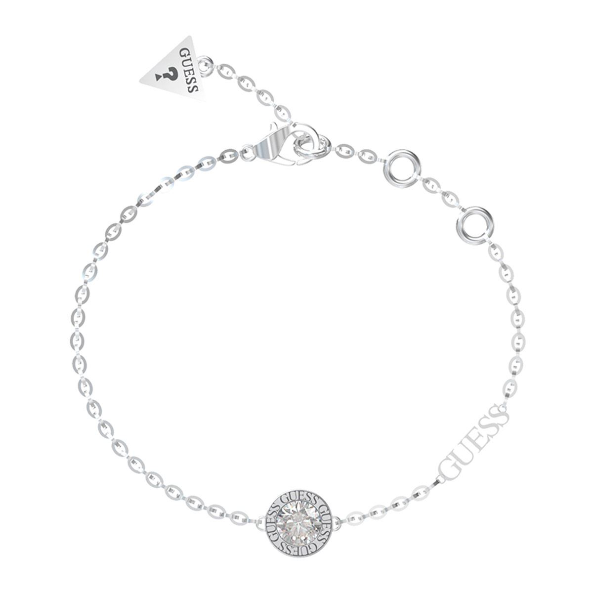 Pulsera GUESS dama color my day de acero inoxidable en tono plateado